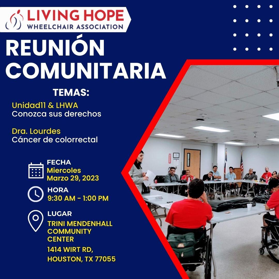 Reunion Comunitaria | Living Hope Wheelchair Association